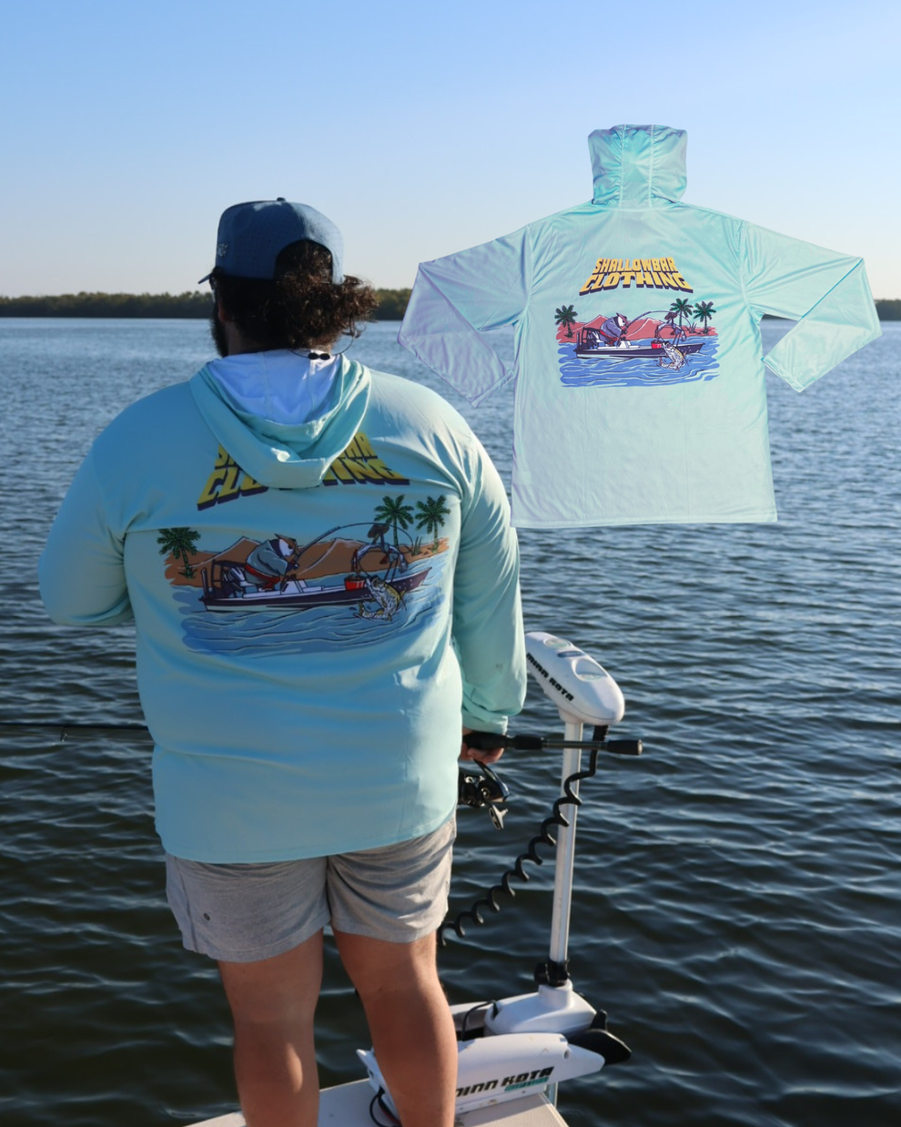 ‘Chow time & bow time’ hooded longsleeve – Shallow Bar